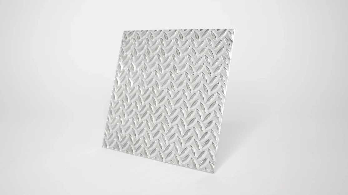 Rice grain sheet - 2500x1250x1,5/2mm - Aluminum - Untreated