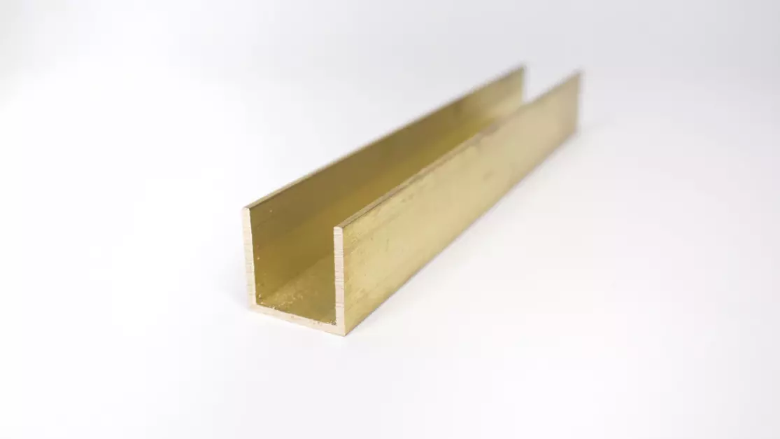 U-profiel - 20x20x20x2mm - Messing CW620N