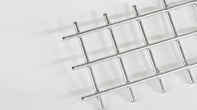 Gepuntlast gaas - staal blank - maaswijdte 50mm - Draaddikte 5mm ...